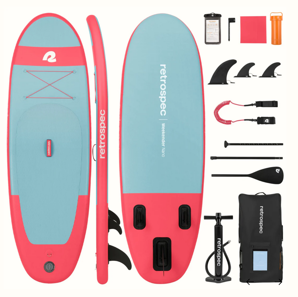 KIDS Retrospec Inflatable Weekender- Nano/ Starfish – DFW Surf